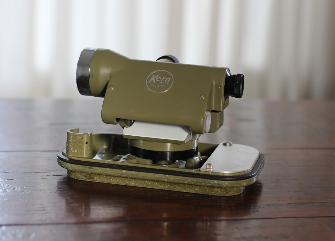 Vintage Swiss Theodolite, Kern - Swiss, Spirit Level Instrument With ...