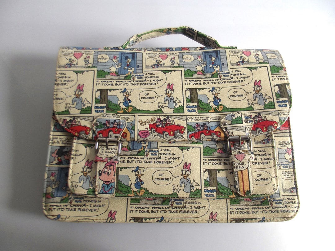 Walt Disney Comic Book Style Backpack School Bag Mickey & - Etsy