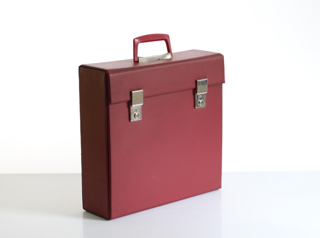Vintage Record Case, Vinyl Record Album Case, 12 Inch Record Storage ...