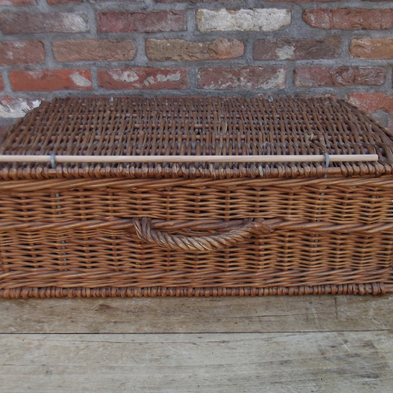 Wicker Suitcase - Etsy