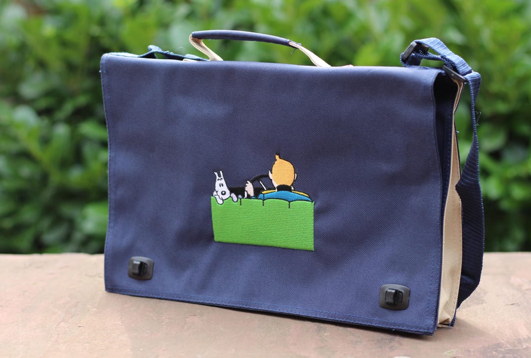 Tintin and Snowy Bag, Messenger Bag, Laptop Bag, Document Bag, School ...