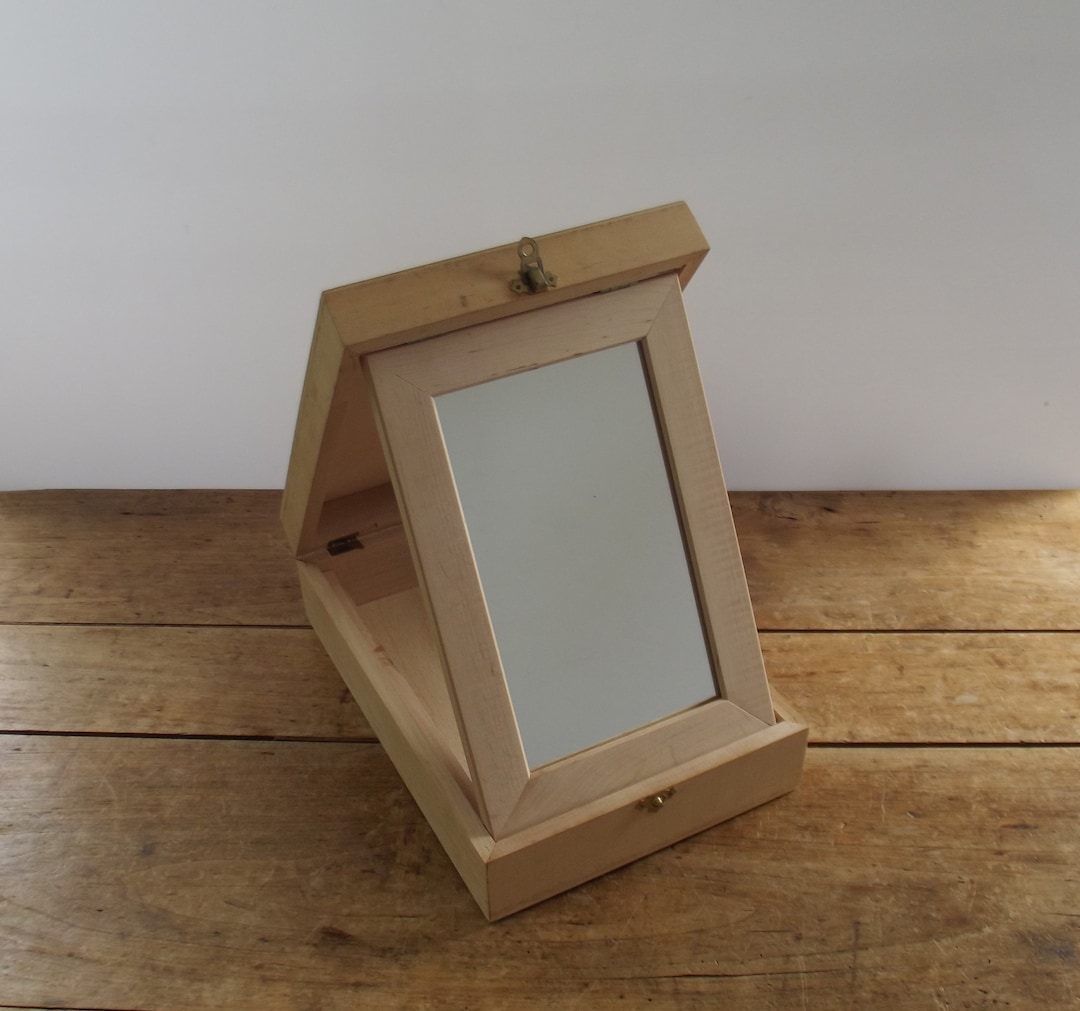 Vintage Wooden Shaving Box, Shaving Case, Barber, Shaving Chest, Travel ...