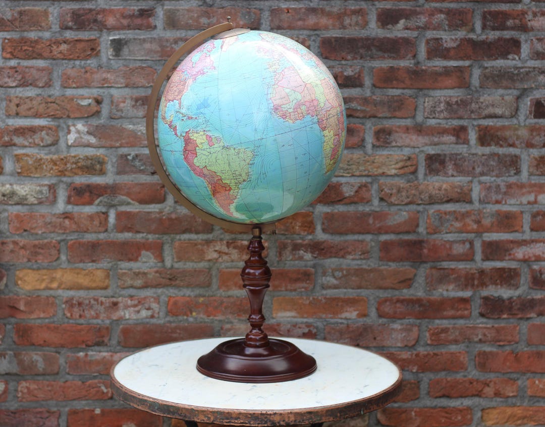 Vintage Classic Globe, World Globe, Earth, Desk Decoration, Travel ...