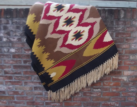 Vintage Western Style Rug Carpet Santa Fe Style Western - Etsy