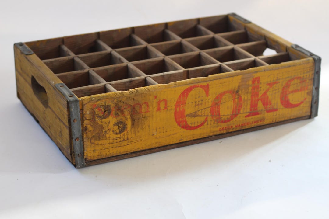 Vintage Dutch Coca Cola Crate, Wooden Crate, Soft Drink Nostalgia, Have ...