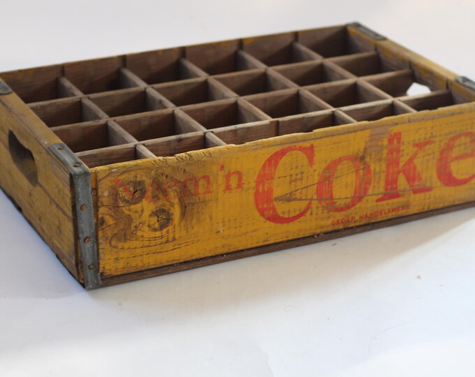 Vintage Dutch Coca Cola Crate, Wooden Crate, Soft Drink Nostalgia, Have ...