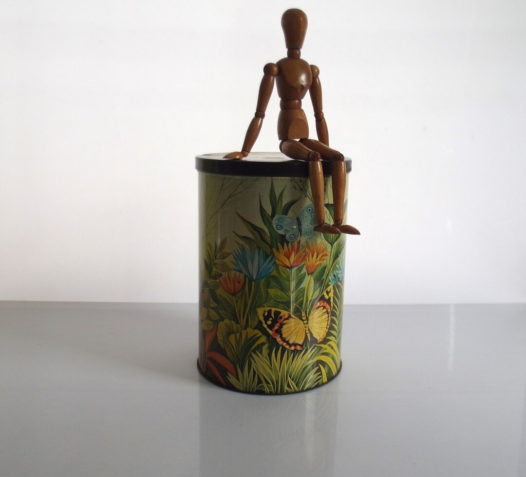 Vintage Tin, Storage Tin, Storage Container, Retro Kitchen, Storage ...