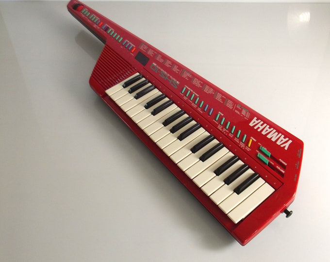 Yamaha SHS-10 Digital Keyboard, 1980s Keyboard, Red Keyboard, Guitar ...