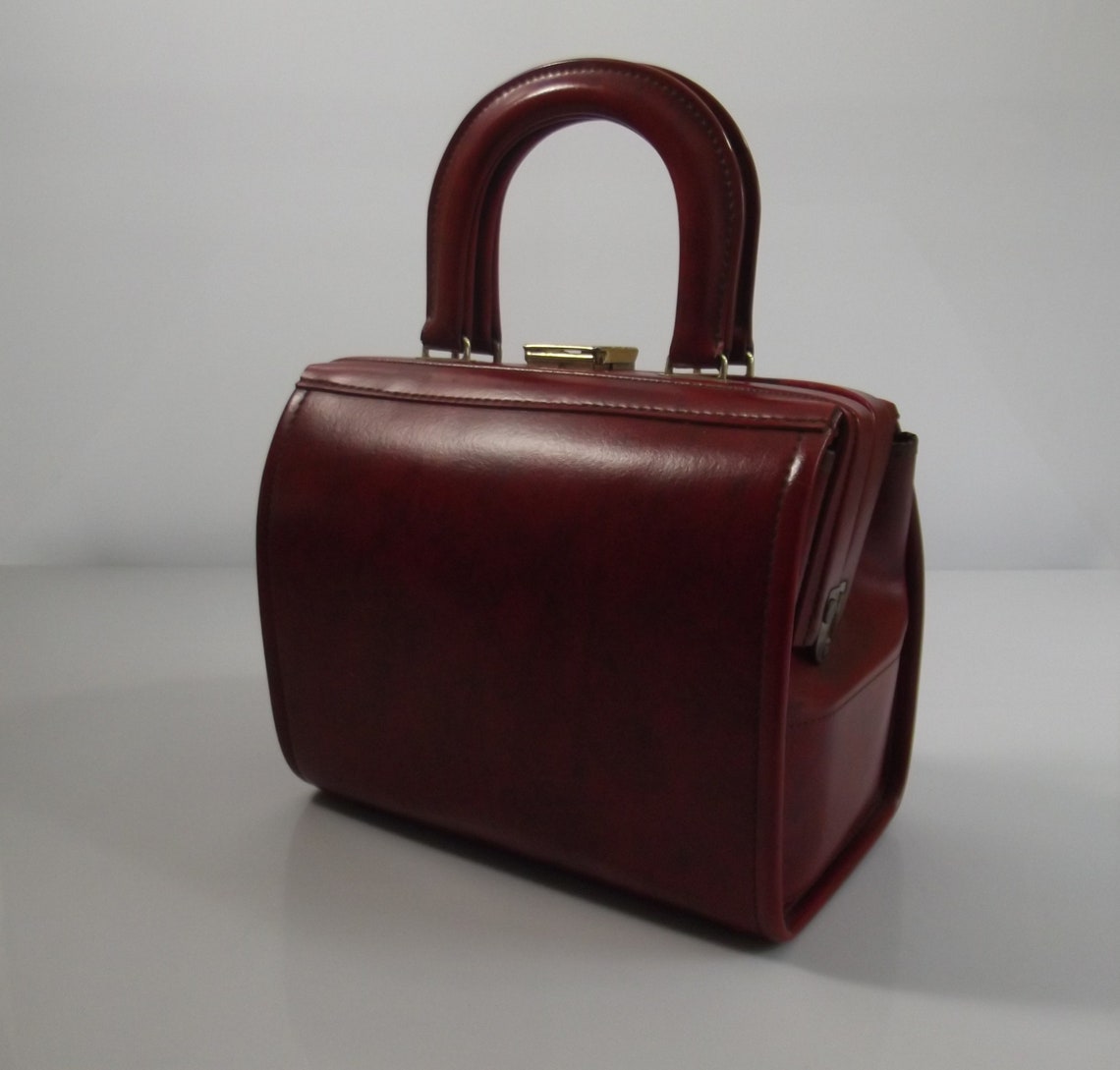 Vintage Red Handbag 70s Style Bag 1970s Mid Century Bag | Etsy