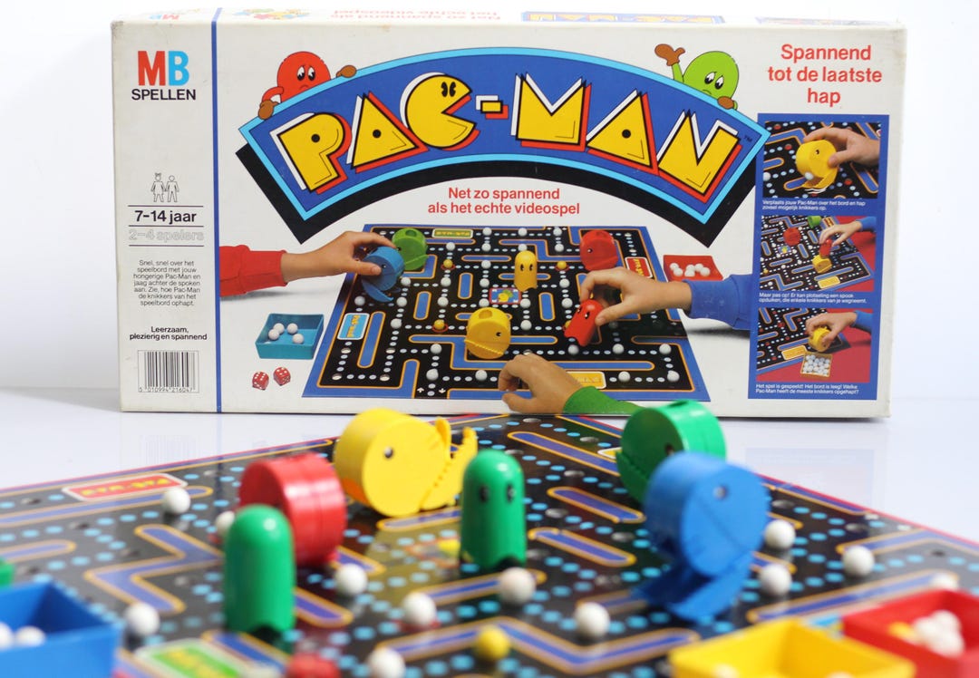 Pac Man Board Game, Pacman Arcade Board Game, 1980s, MB Games, Vintage ...