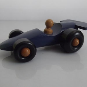 Wooden Toy Race Car, Racing Car, Formula 1 Car, Ikea 80s/90s, Wooden ...