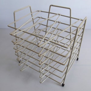 Vintage Record Rack , Vinyl Singles Rack, 7 Inch Records , 1960s ...