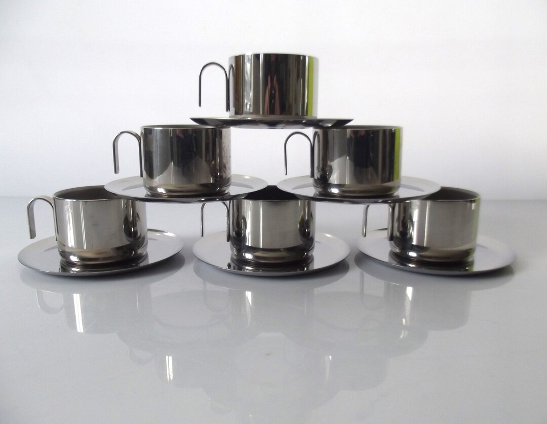 Modern Design Coffee Cups, Stainless Steel/inox Cup and Saucer ...