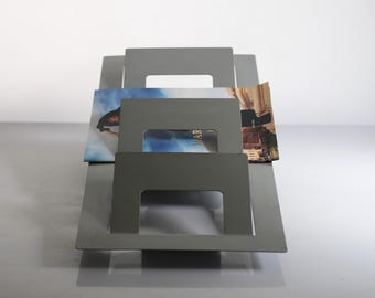 Red Ikea Magazine Wall Rack, Magazine Rack, Newspaper Rack, Metal Rack ...