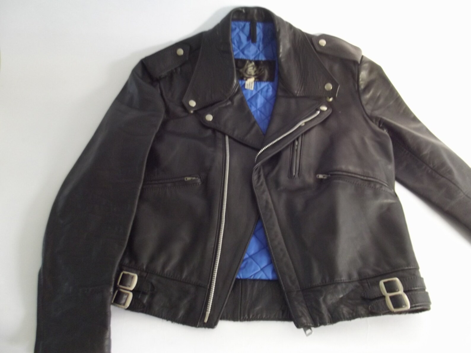 Vintage Black Leather Jacket Kett England Rockers Jacket - Etsy