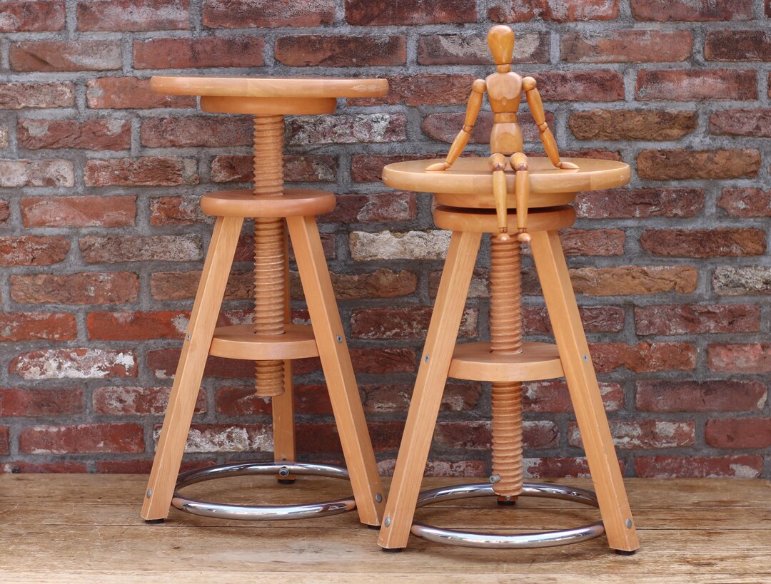 Vintage Wooden Stool, Piano Stool, Painters Stool, Artists Stool ...