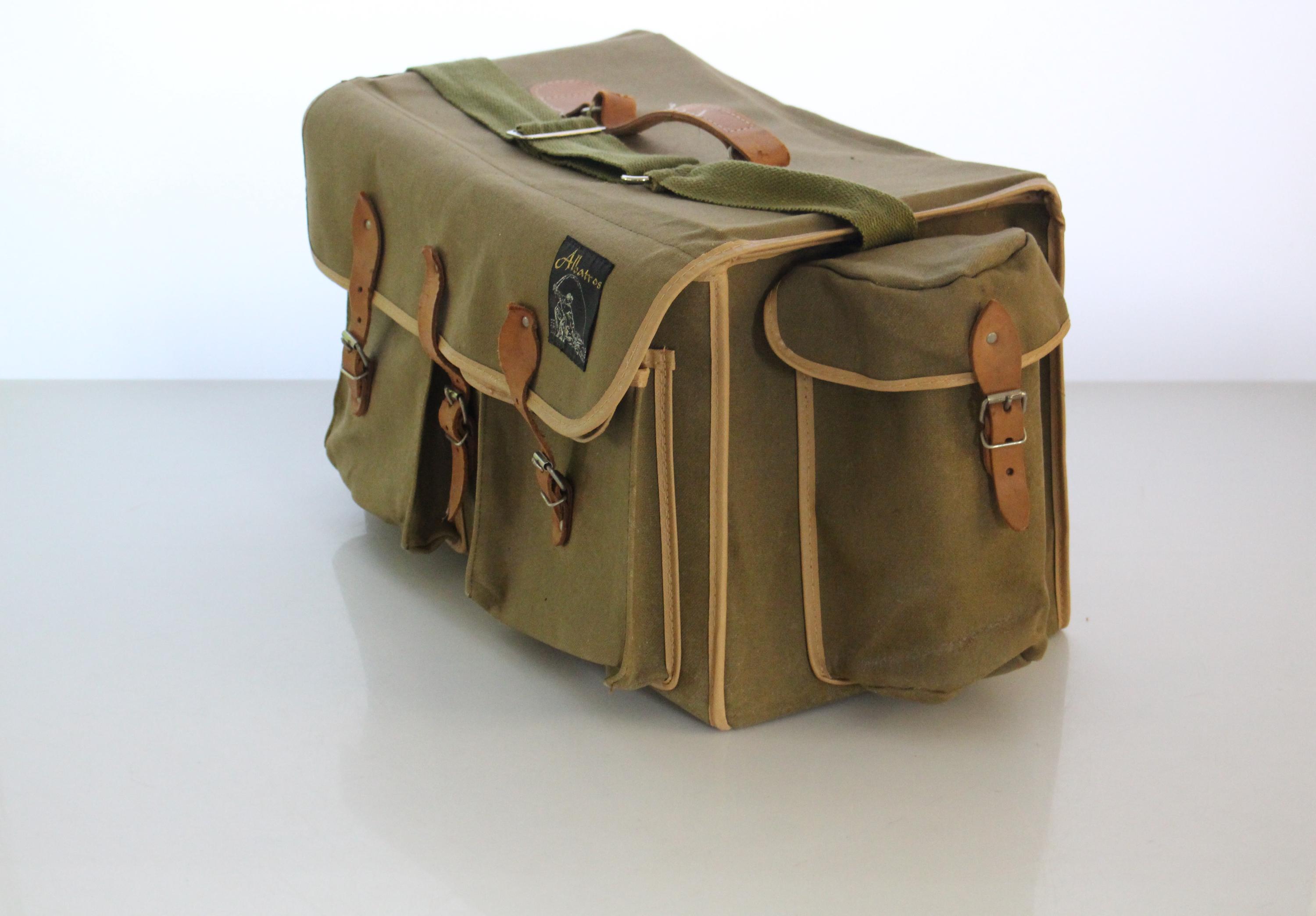 Vintage Fishing Bag, Fishing Tackle Bag, Albatros Rare Fishing Bag ...