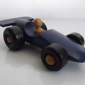 Wooden Toy Race Car, Racing Car, Formula 1 Car, Ikea 80s/90s, Wooden ...