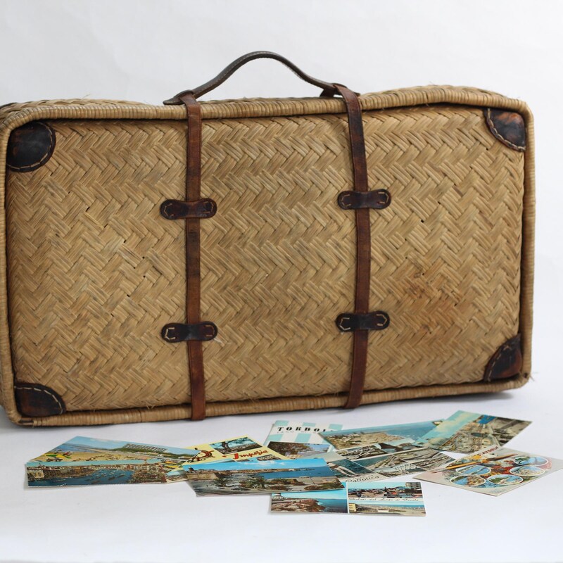 Rattan Suitcase - Etsy