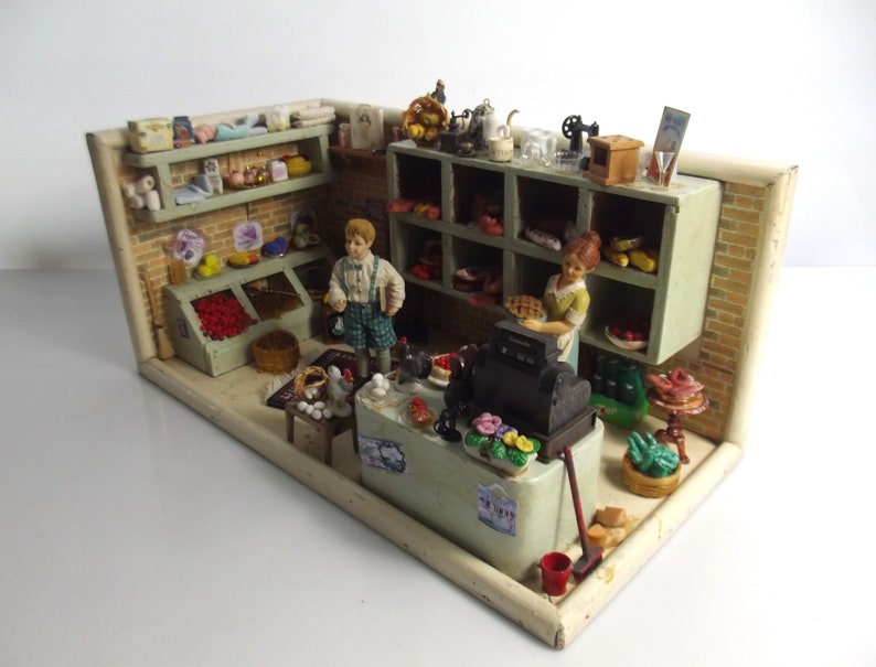 Miniature Grocery Store, Antique Store Display, Diorama, Store From the ...