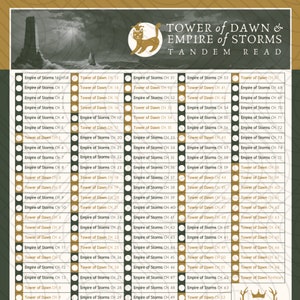 SJM Throne of Glass Tandem Read Checklist - Etsy