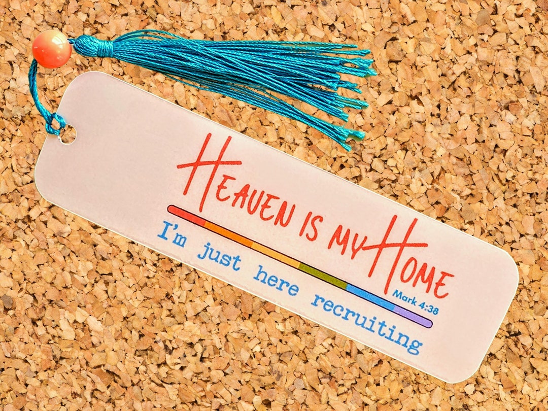 Heaven is My Home Laminated Bookmark, Bible Verse Mark 3:8. Matching ...
