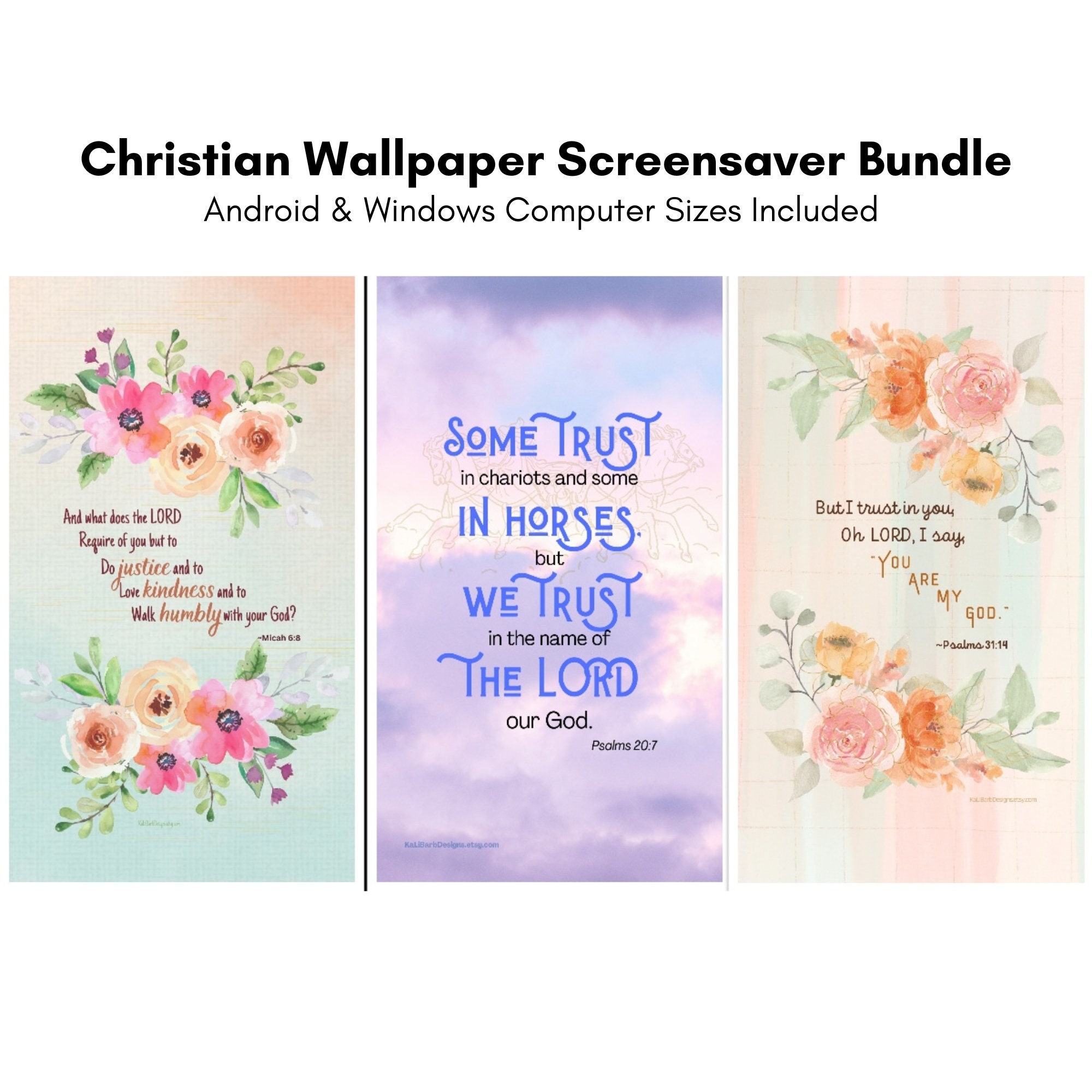 Christian Wallpaper Screensaver PNG Bundle for Android Devices and ...