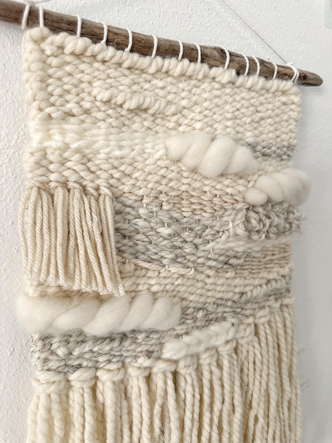 Woven Wall Hanging, Textile Wall Art, Winter 1 - Etsy