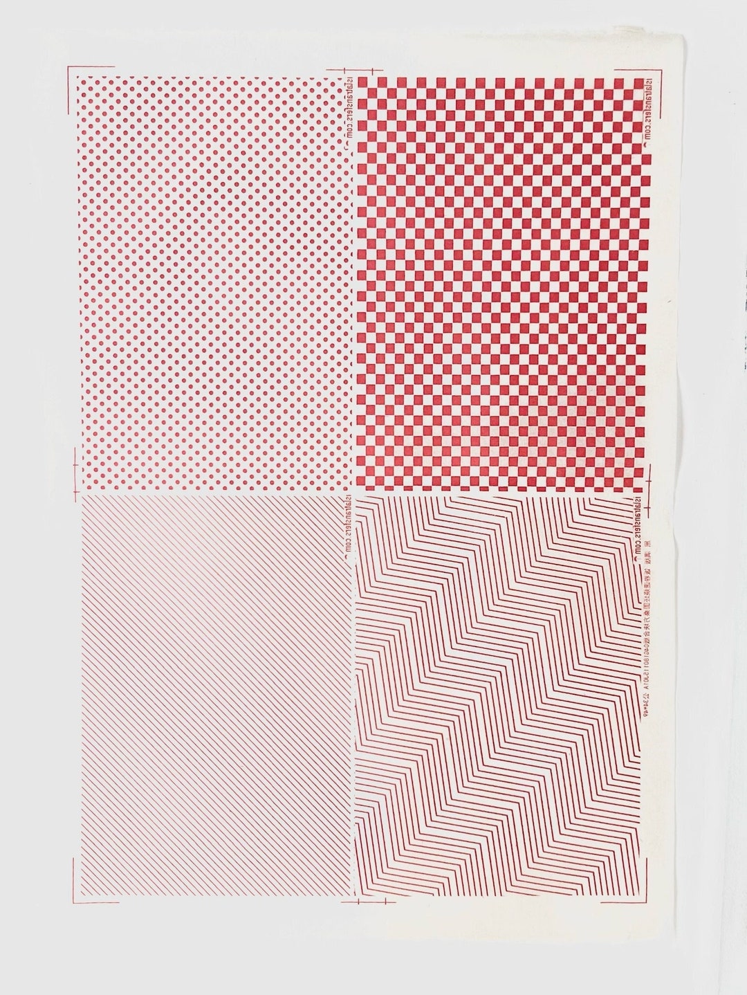 Stripes, Dots, Zig Zag, Checkers Ceramic Underglaze Transfer Decal ...