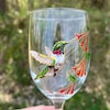 Engraved Hummingbird Wine Glass: Unique Nature Lover Gift - Etsy