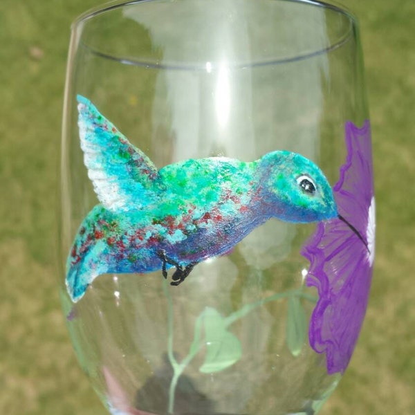 Painted Hummingbird - Etsy