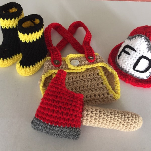 Firefighter Crochet Blanket - Etsy