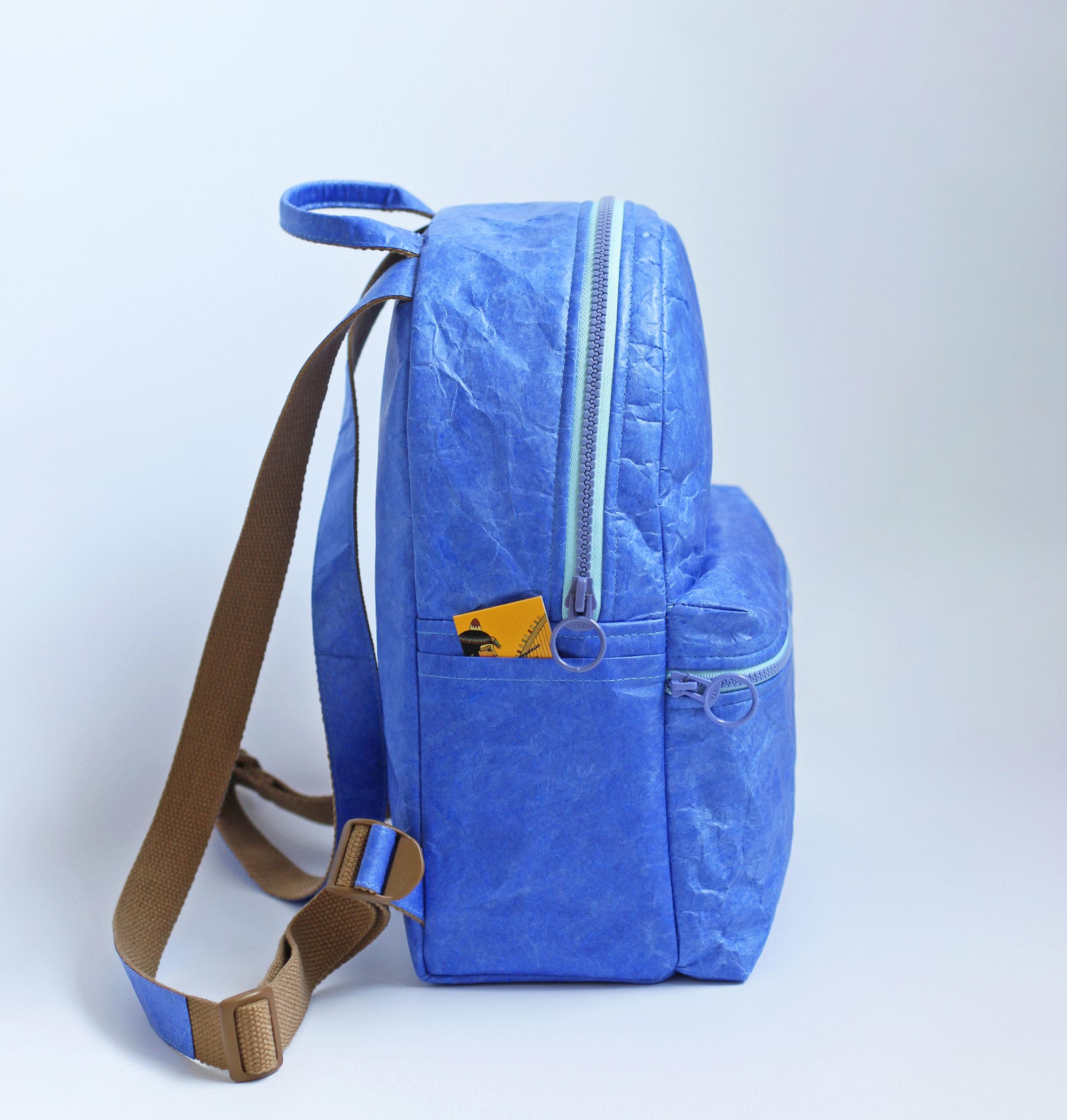 Minimalist Royal Blue Tyvek® Backpack, Eco-friendly Vegan Small ...