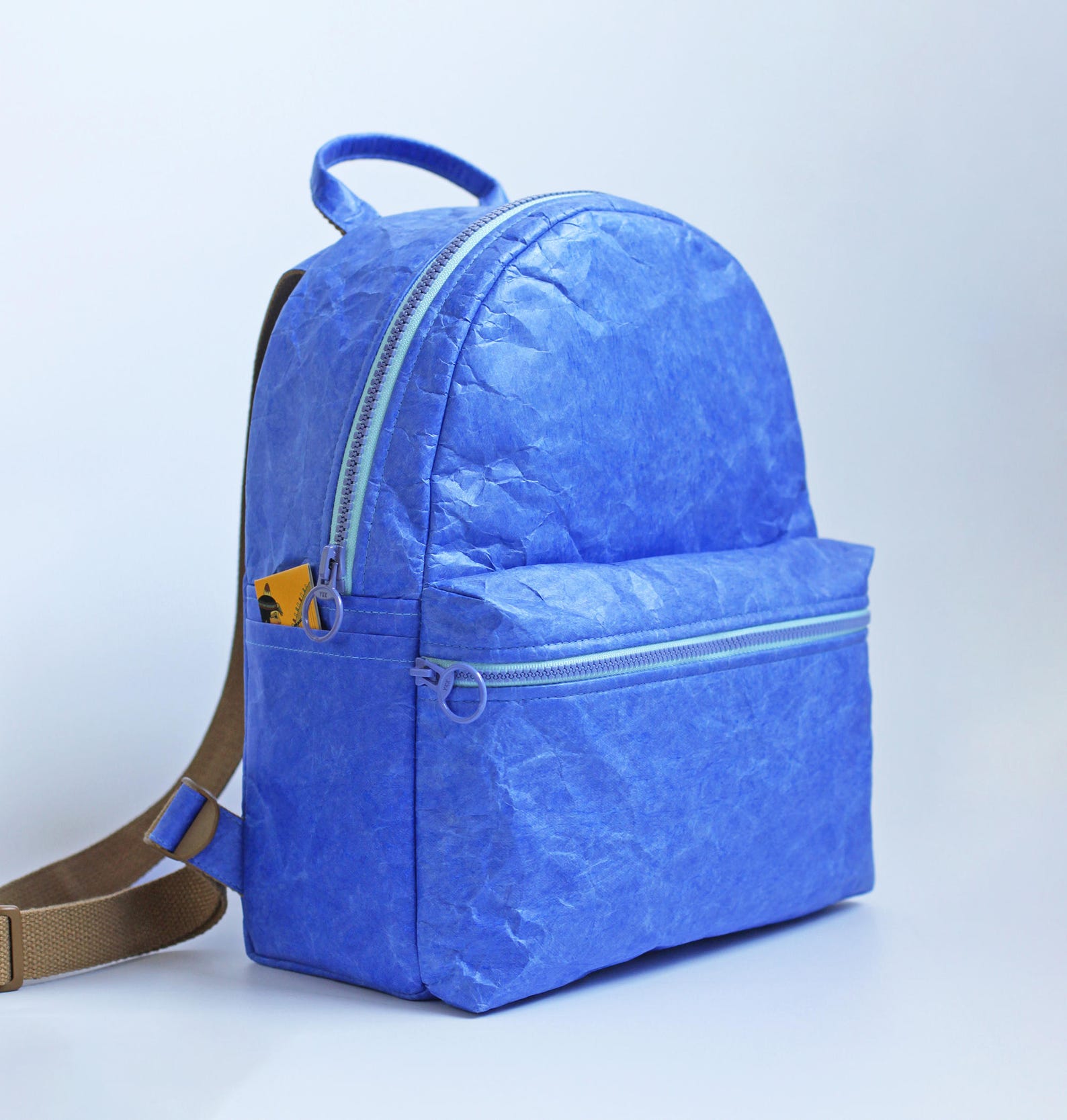 Minimalist Royal Blue Tyvek® Backpack, Eco-friendly Vegan Small ...