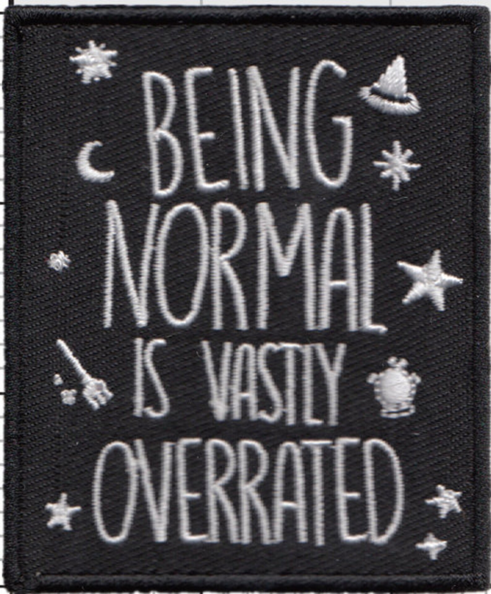 Being Normal is Vastly Overrated 3 inch Iron on Halloweentown | Etsy