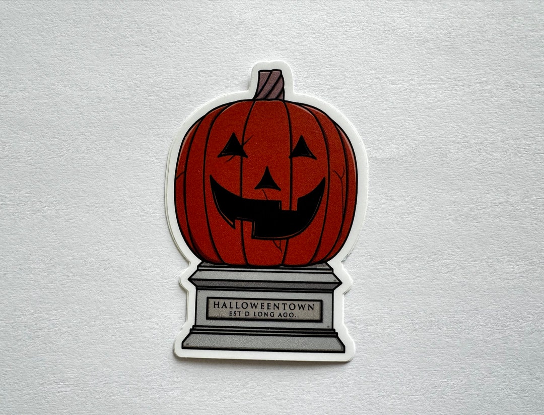 Halloweentown Pumpkin 3" Vinyl Sticker - Etsy