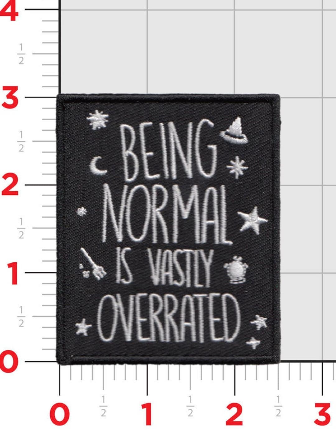 Being Normal is Vastly Overrated 3 Inch Iron on Halloweentown ...
