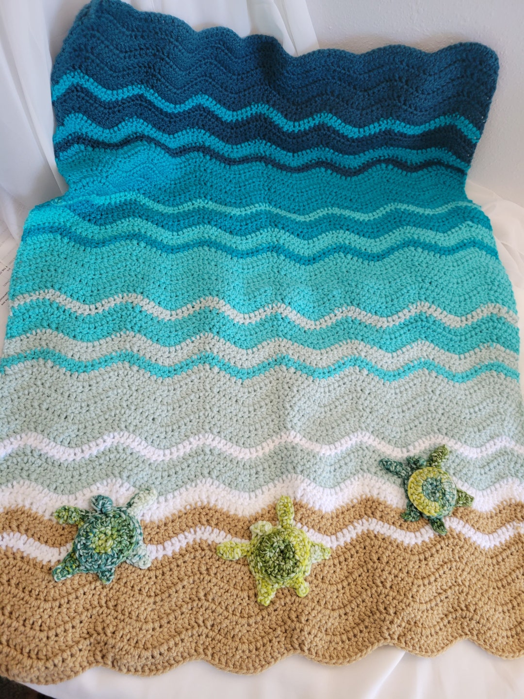 Baby Sea Turtle Blanket - Etsy