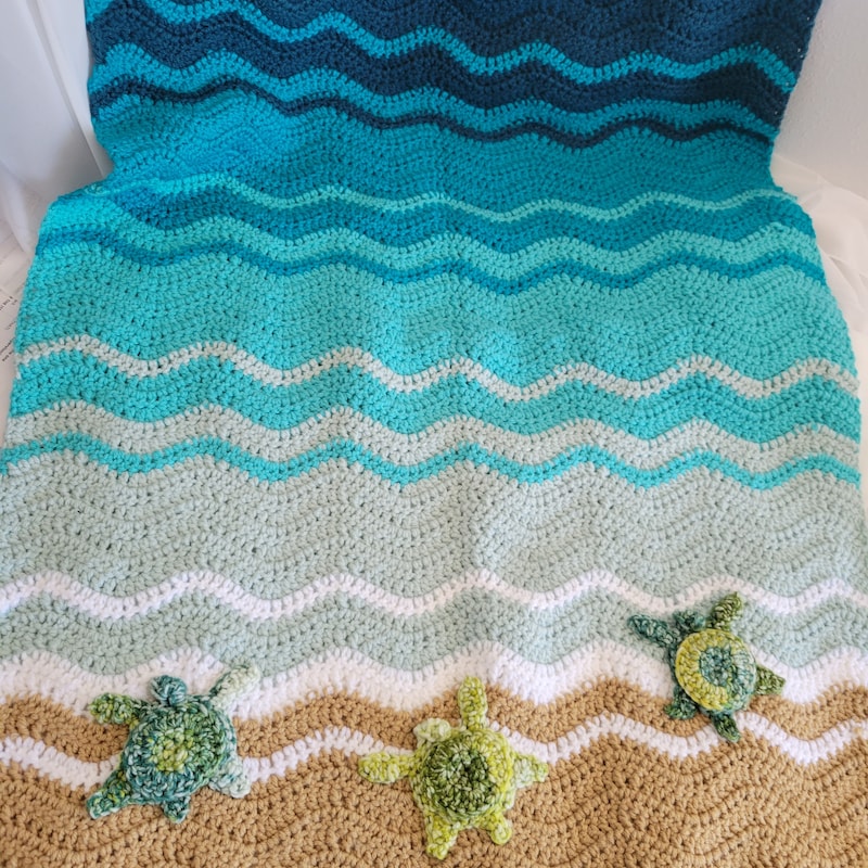 Turtle Baby Blanket - Etsy
