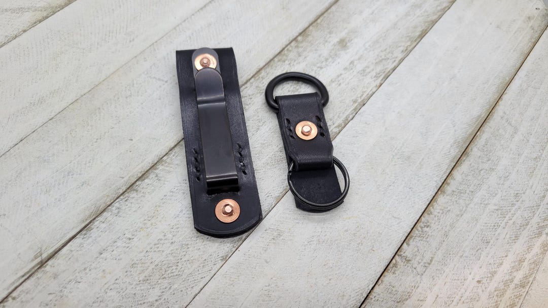 Utility Key Clip and Key Fob Combo, Belt Slide Clip With Attachable Key ...