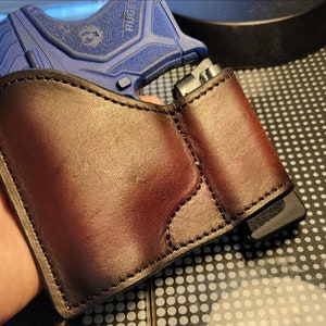 Ruger LCP 2 Holster, Ruger LCP Max Custom Leather Holster, Pocket ...