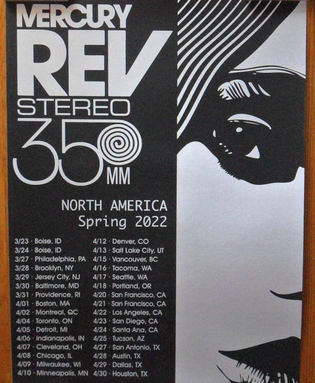 Mercury Rev Official Tour Poster 2022 Brian Jonestown Massacre Flaming ...