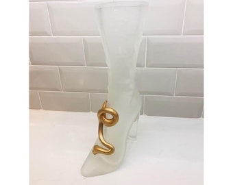 Glass Boot Vase | Etsy