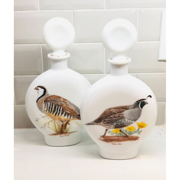 Milk Glass Decanter - Etsy