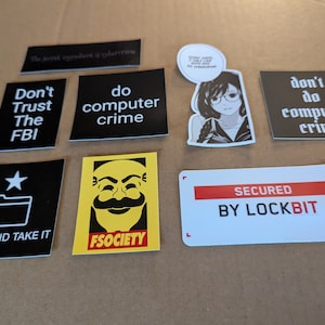 Hacker Sticker Pack - 8 Pcs - Perfect Gift for Anyone Who is Into ...