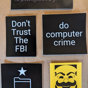 Hacker Sticker Pack - 8 Pcs - Perfect Gift for Anyone Who is Into ...
