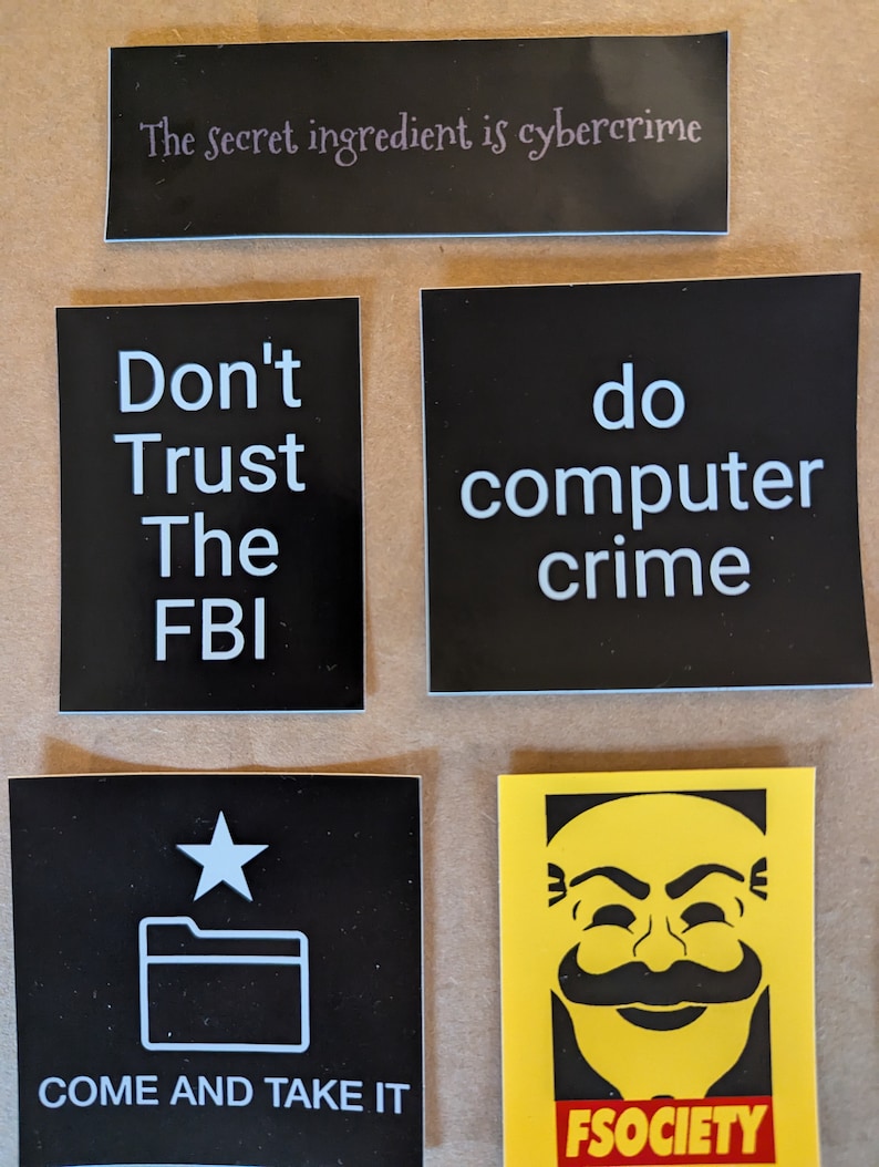 Hacker Sticker Pack - 8 Pcs - Perfect Gift for Anyone Who is Into ...