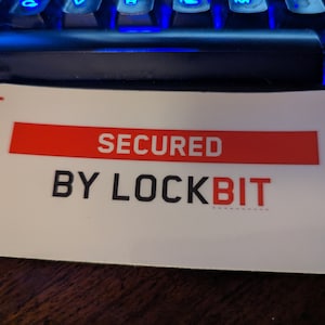 Secured by Lockbit Sticker - A Nice Gift for Anyone in Cybersecurity ...
