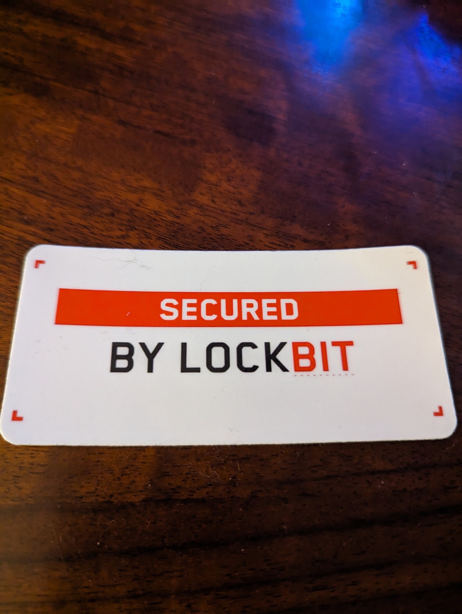 Secured by Lockbit Sticker - A Nice Gift for Anyone in Cybersecurity ...