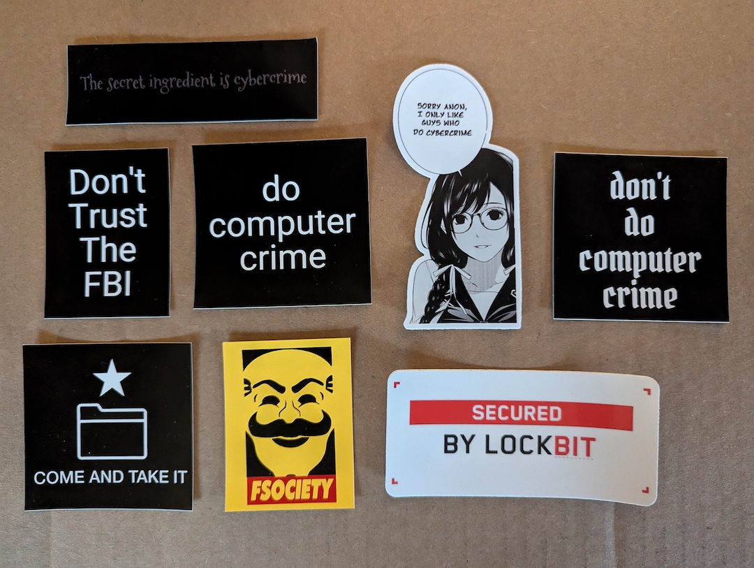 Hacker Sticker Pack - 8 Pcs - Perfect Gift for Anyone Who is Into ...